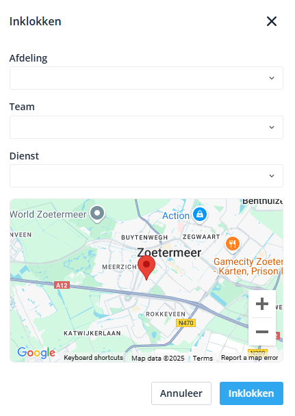 Werktijden klokken
