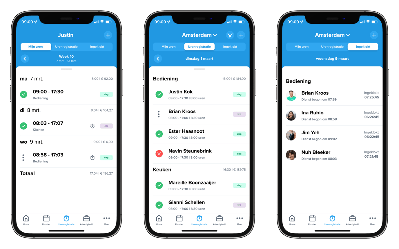 Mobiele app: Urenregistratie
