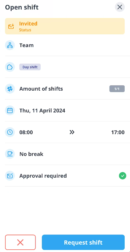 How do I react to open shifts?