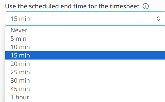 Punch clock management