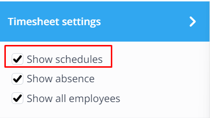 What is the red dot in my timesheet?