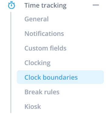 Managing Clock boundaries