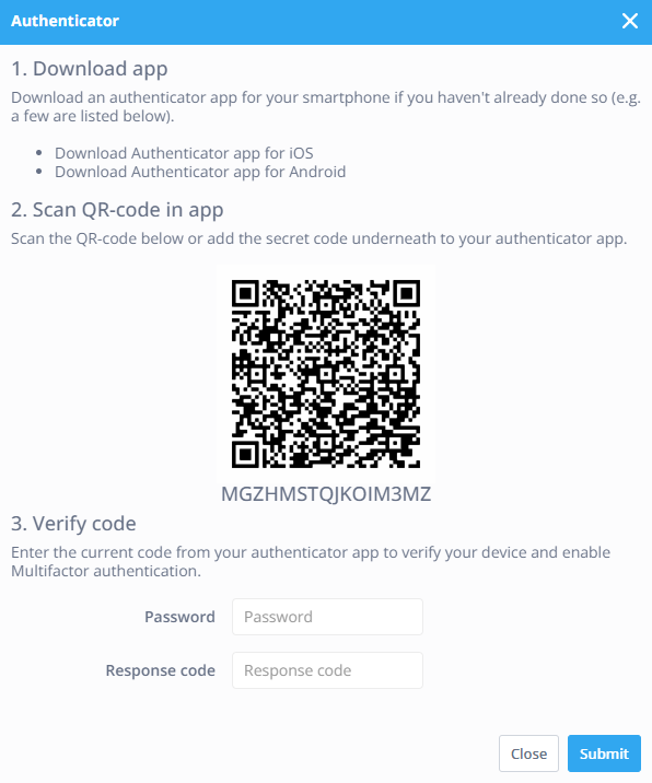 Securing your account with multifactor authentication