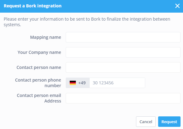 Bork Horeca integration
