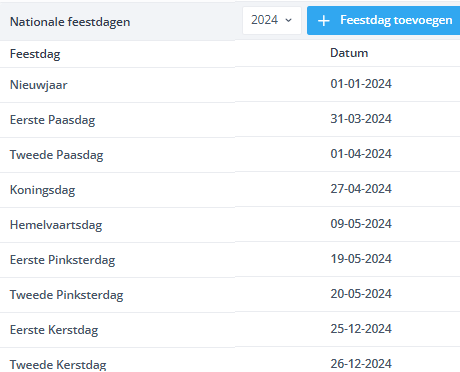 Nationale feestdagen